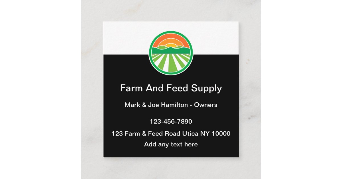 Farm And Feed Business Cards | Zazzle