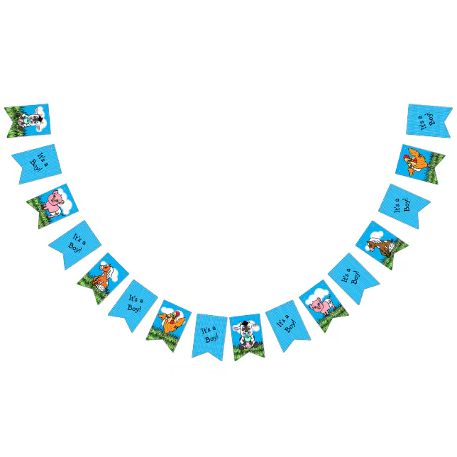 Farm animal Themed Baby Shower Banner | Zazzle