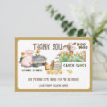 Farm Animals and Noises Kids Birthday Thank You Card | Zazzle
