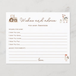 Farm Animals Barnyard Baby Shower Game | Zazzle