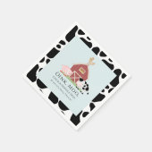 Farm Animals Barnyard Blue Boy Baby Shower Paper Napkins | Zazzle