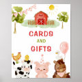 Farm animals birthday party Cards and gifts Poster | Zazzle