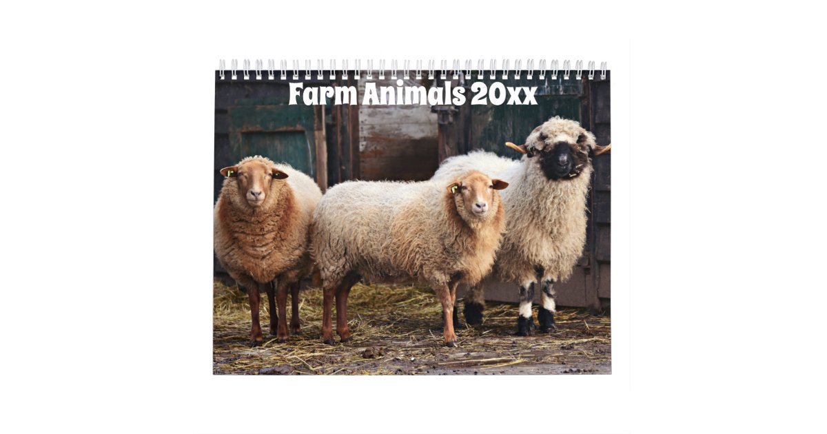 Farm Animals Calendar | Zazzle