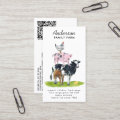Farm Animals Cow Pig Chicken Country QR Code Business Card | Zazzle