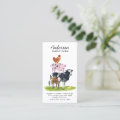 Farm Animals Cow Pig Chicken Custom QR Code Farmer Business Card | Zazzle