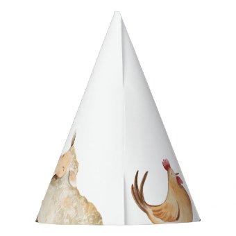 Farm Animals Party Hats | Zazzle