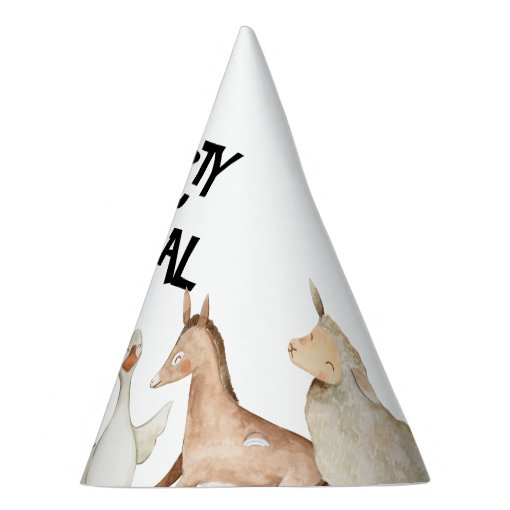 Farm Animals Party Hats | Zazzle