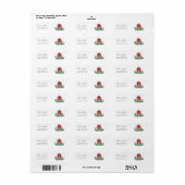Farm Animals Red Barn Return Address Label | Zazzle