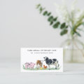 Farm Animals Veterinarian Cow Pig Chicken QR Code Business Card | Zazzle