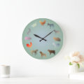 Farm Animals Wall Clock | Zazzle