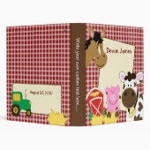 Farm Babies Horse, Pig and Cow Binder | Zazzle