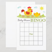 Farm baby shower bingo card | Zazzle