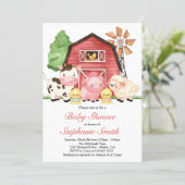 Farm Baby Shower invitation, Barnyard Baby Shower Invitation | Zazzle