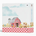 Farm Barnyard Animal Baby Book Photo Album 3 Ring Binder | Zazzle