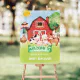 Farm barnyard animal baby shower welcome sign | Zazzle