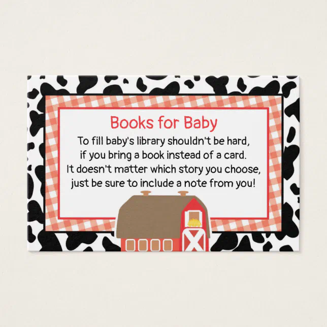 Farm Barnyard Animals Baby Shower Books For Baby | Zazzle