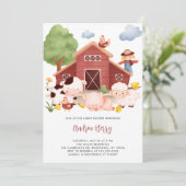 Farm Barnyard Baby Shower Invitation | Zazzle