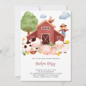 Farm Barnyard Baby Shower Invitation | Zazzle