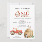 Farm Barnyard Fun First Birthday Invitation | Zazzle