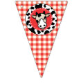 Farm Barnyard Happy Birthday Banner Bunting Flags | Zazzle