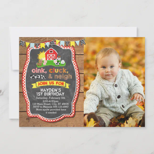 Farm Birthday Invitation | Zazzle