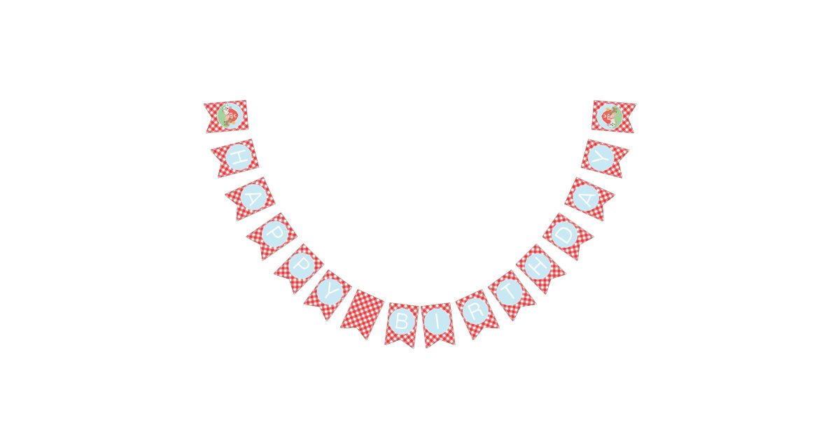 Farm birthday party bunting banner | Zazzle