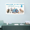 Farm Birthday Tractor Animal Party Welcome Banner | Zazzle