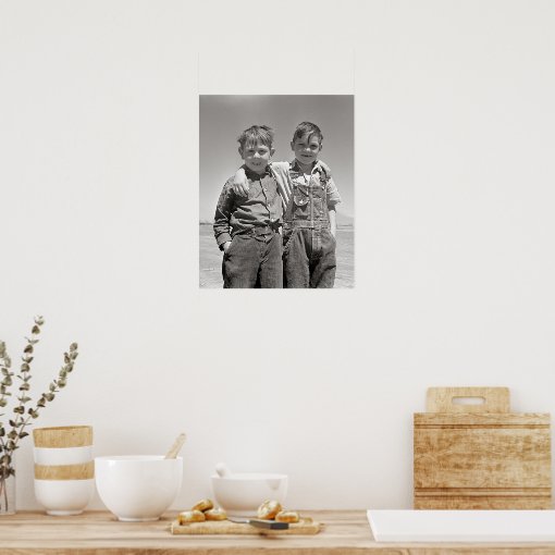 Farm Boys, 1936. Vintage Photo Poster | Zazzle