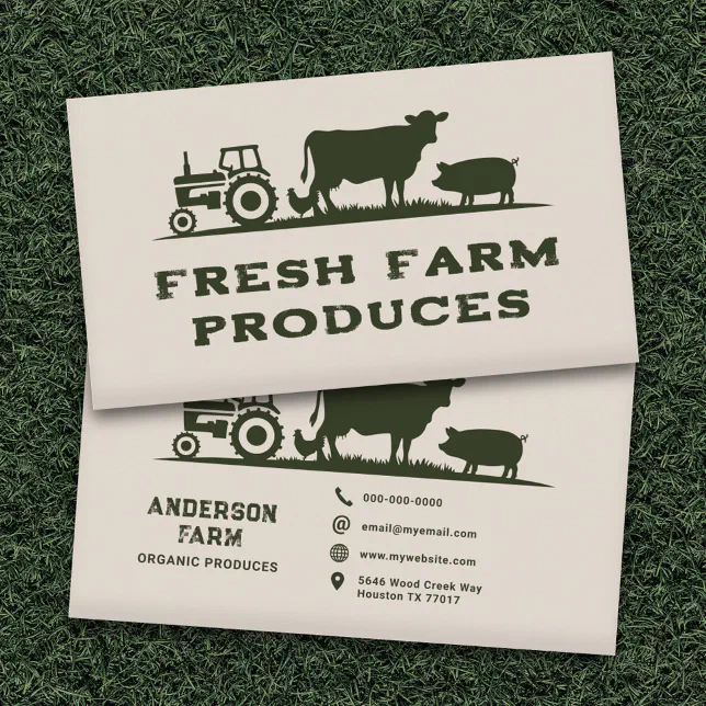 Farm Business Card | Zazzle