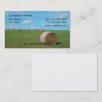 Farm Business Card | Zazzle