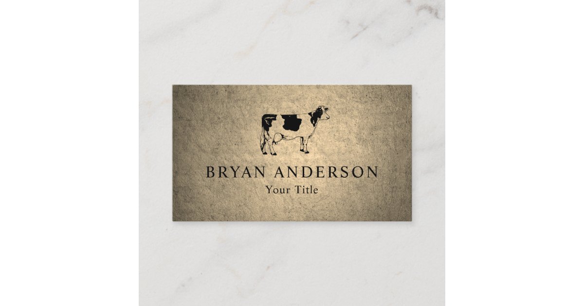 Farm - Cow Business Card | Zazzle