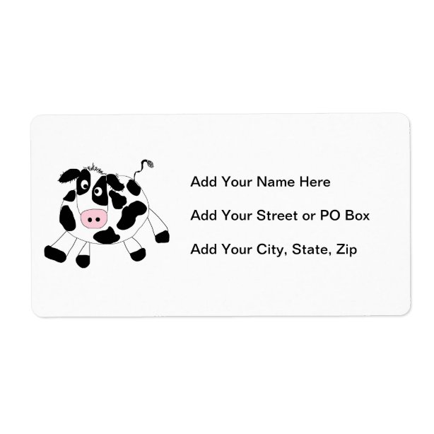 Cow Labels | Zazzle