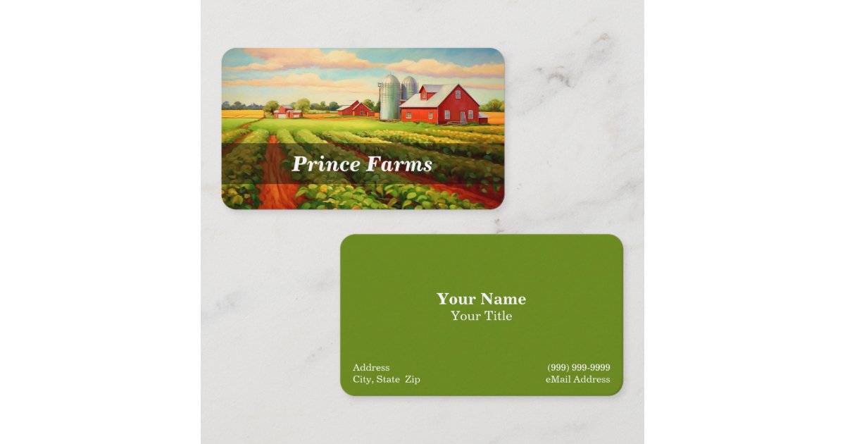 Farm / Farmer / Farming Business Card | Zazzle