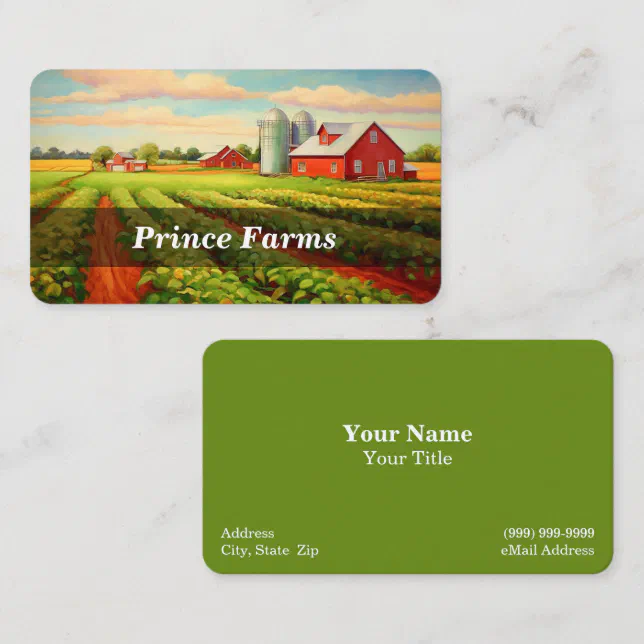 Farm / Farmer / Farming Business Card | Zazzle