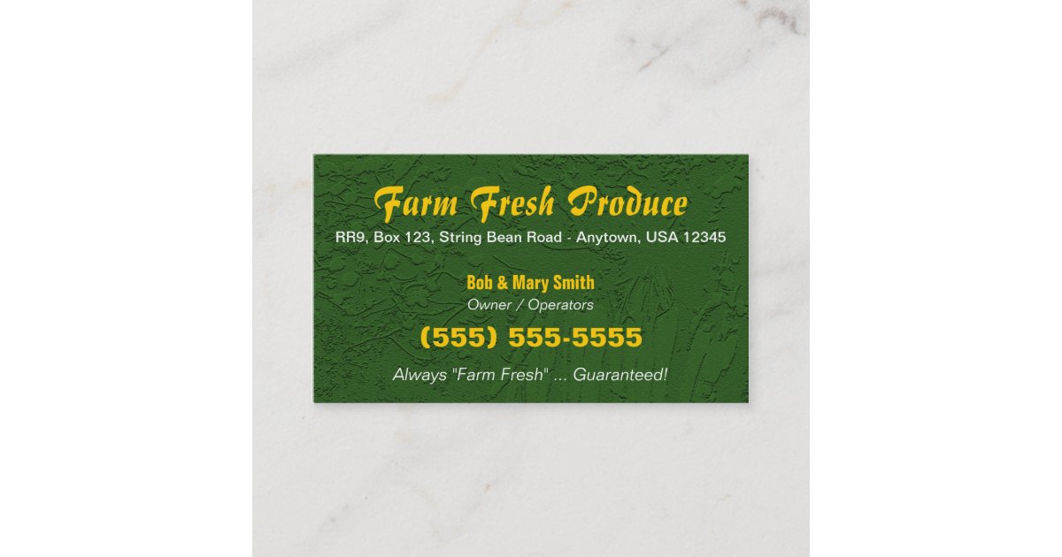 Farm / Farming Business Card | Zazzle.com