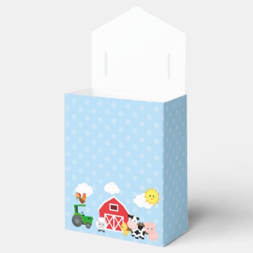 Farm Favor Box (Blue for Boys) | Zazzle
