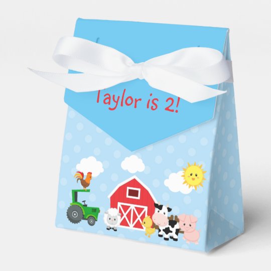 Farm Favor Box (Blue for Boys) | Zazzle.com