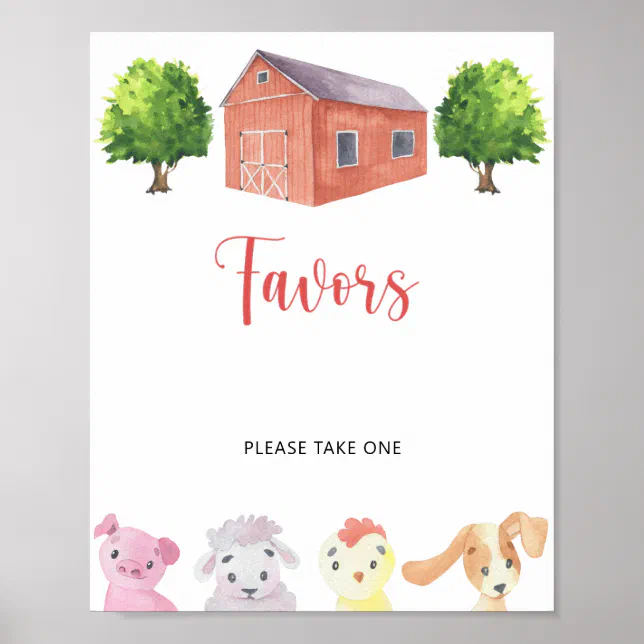Farm - Favors Poster | Zazzle