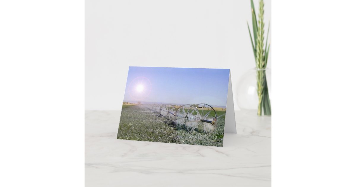 Farm Field Sympathy Card | Zazzle