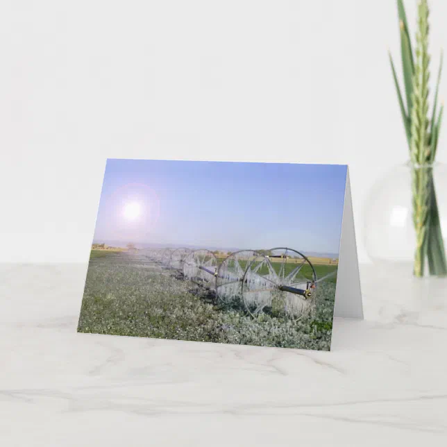 Farm Field Sympathy Card | Zazzle