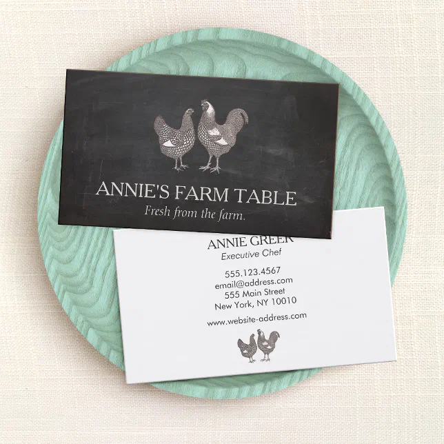 Farm Fresh Chicken Eggs Business Card | Zazzle