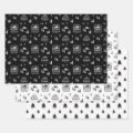 Farm Fresh Christmas Tree Truck Back & White Wrapping Paper Sheets | Zazzle