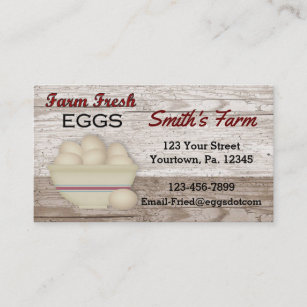 Chicken Eggs Business Cards - Business Card Printing | Zazzle