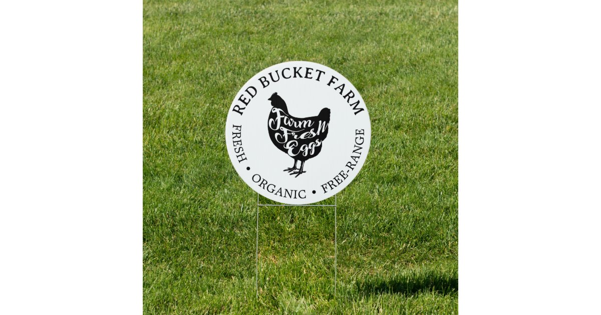 Farm Fresh Eggs Chicken Sign | Zazzle