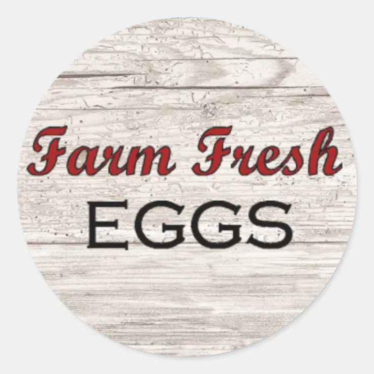Farm Fresh Eggs Sticker | Zazzle