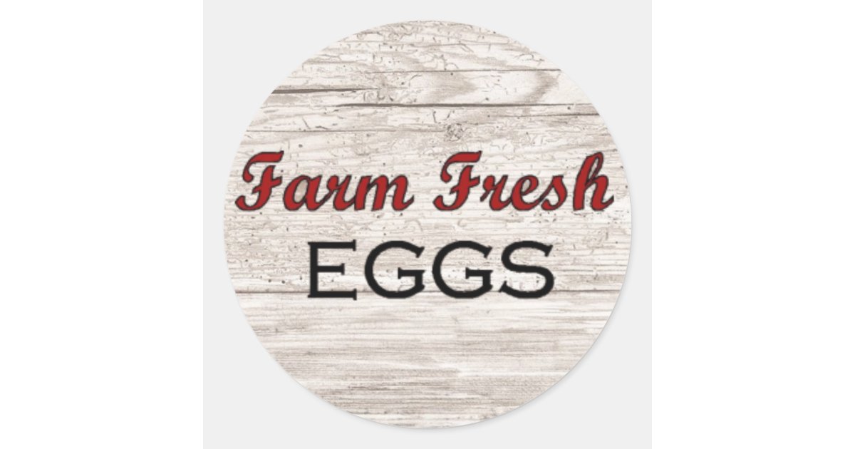 Farm Fresh Eggs Sticker | Zazzle