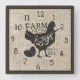 Farm Fresh Farmhouse Style Rustic Clock with Year | Zazzle