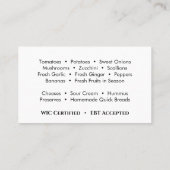Farm-Fresh Fruits and Vegetables Cornucopia Logo Business Card | Zazzle