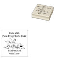 Farm Fresh Goats Milk - Handcrafted with Love Rubb Rubber Stamp | Zazzle