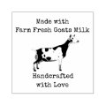Farm Fresh Goats Milk - Handcrafted with Love Rubber Stamp | Zazzle